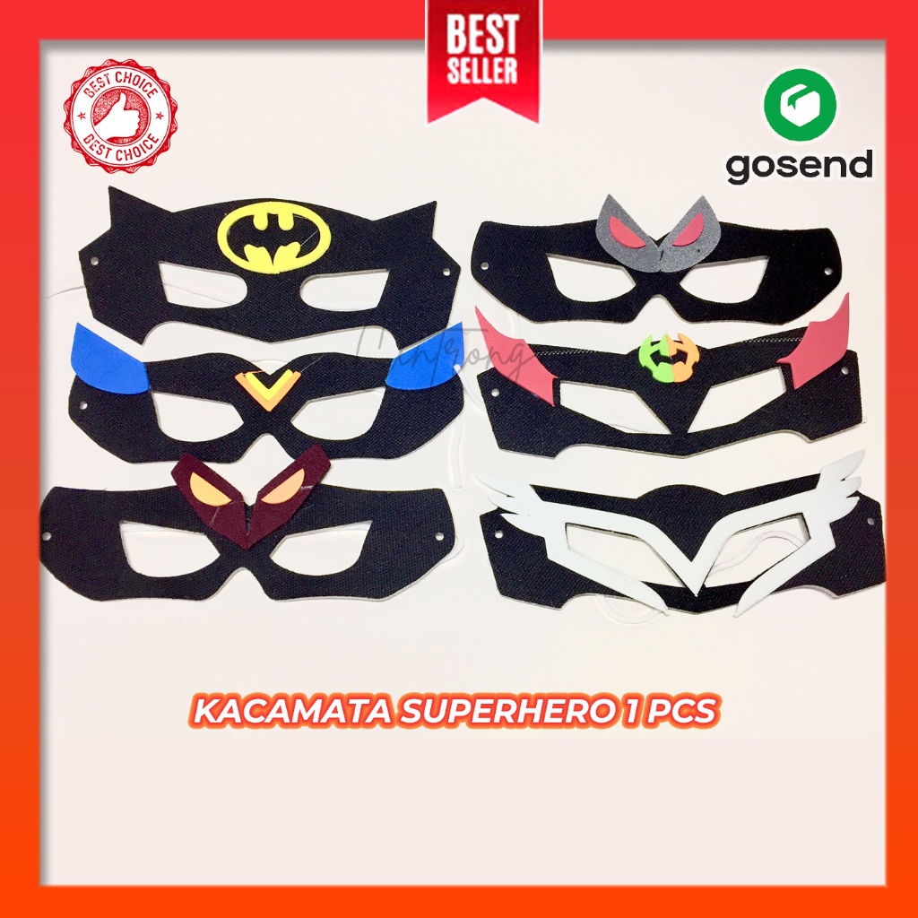 Jual Kacamata Batman Hitam Topeng Robin DC Topeng Hero Marvel 1 Pcs ...