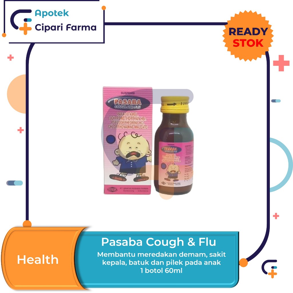 Jual Pasaba Cough & Flu Sirup Obat Pereda Batuk | Demam | Pilek isi ...