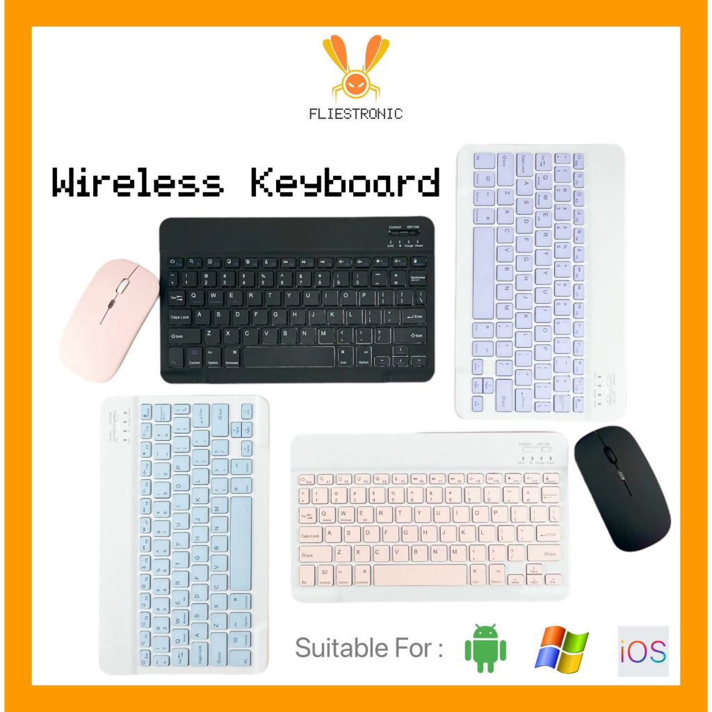 Jual COD FLIESTRONIC Keyboard Bluetooth / Keyboar Wireles / Keyboard ...