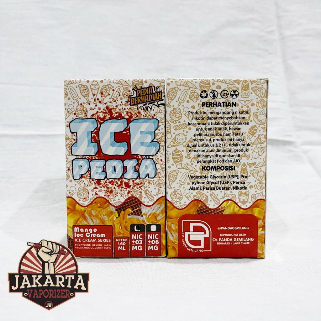 Jual ICEPEDIA ICE CREAM MANGO ICE CREAM 60ML ICE PEDIA BY MAJAPAHIT ...