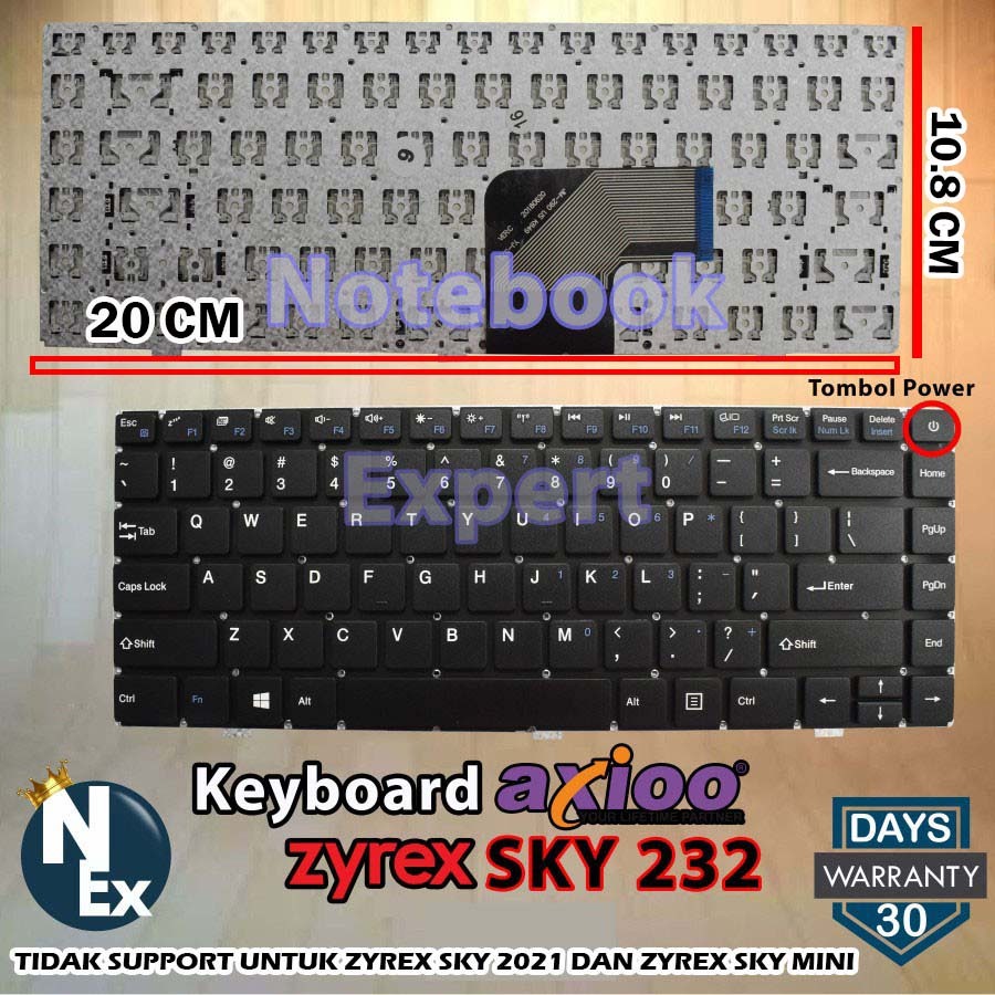 Jual KEYBOARD AXIOO ZYREX SKY 232 - BLACK | Shopee Indonesia