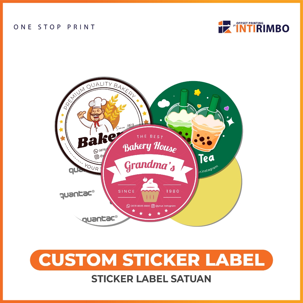 Jual Cetak Sticker Vinyl Bulat (Tahan Air) Hampers/Stiker Segel Box ...