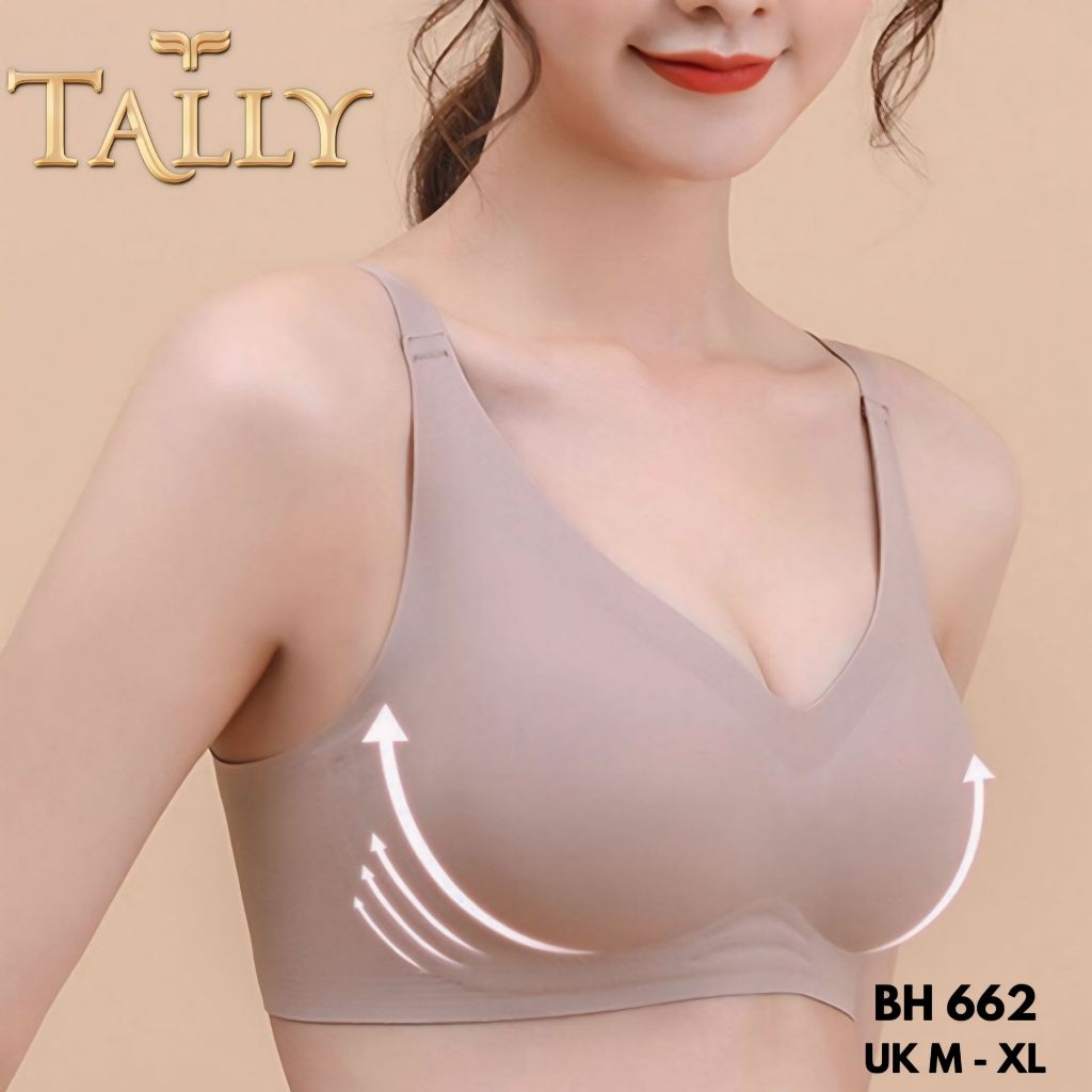 Jual TALLY Sarwendah BH 662 Bra Tanpa Kawat Busa Tipis Bahan Seamless PREMIUM Cup B - C Kait 3 ...