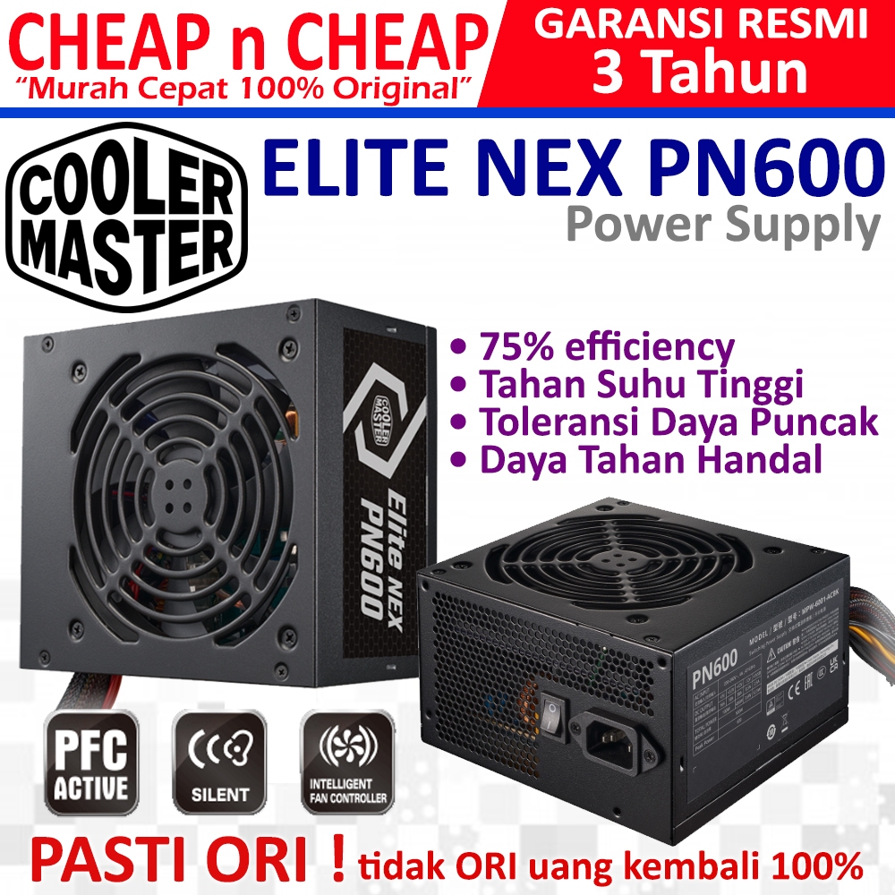 Jual Cooler Master Elite PN600 600W PSU Power Supply PSU 600 W | Shopee ...