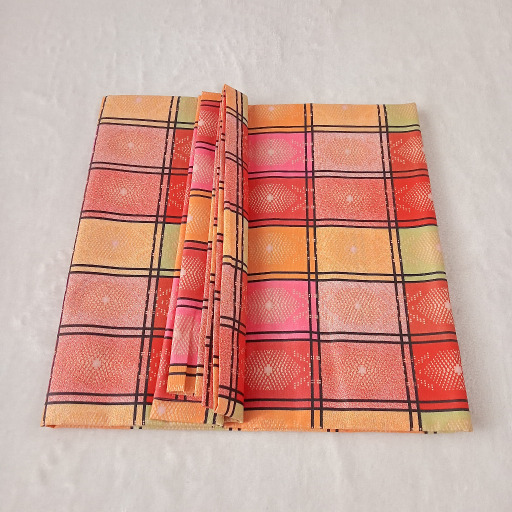 Jual Sarung Bugis Makassar Kotak Kadei - Tenun Sengkang KDI-105 - Merah ...