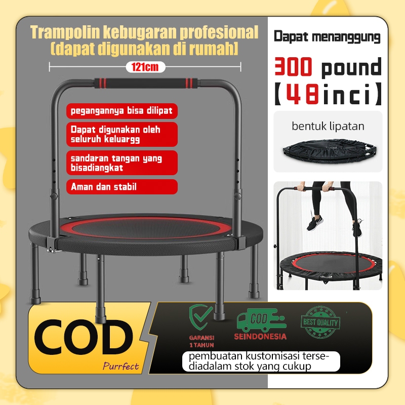 Jual Trampoline Handle/ Trampolin Gym Workout Original/Trampoline Dewasa Alat Olahraga Fitness ...
