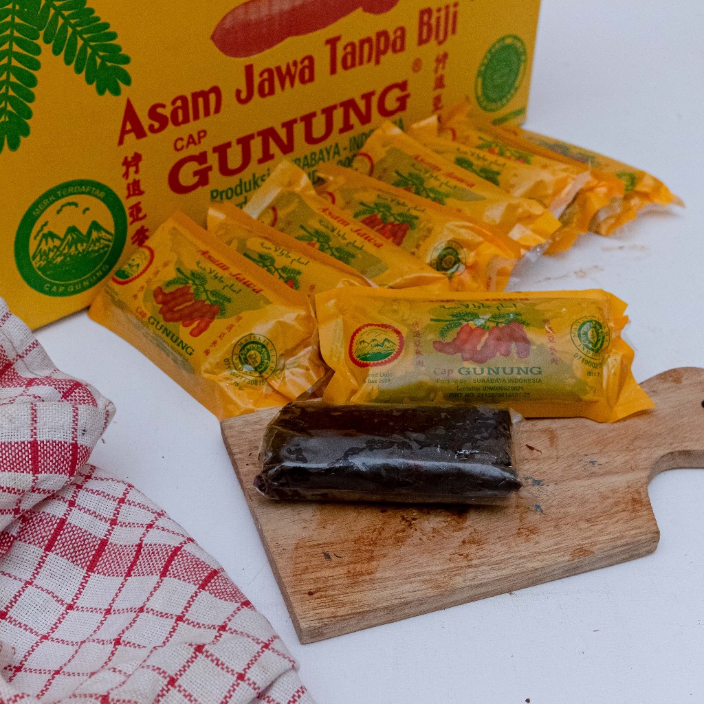 Jual ASAM JAWA ASAM TANPA BIJI ASAM DAGING CAP GUNUNG 75GR | Shopee ...