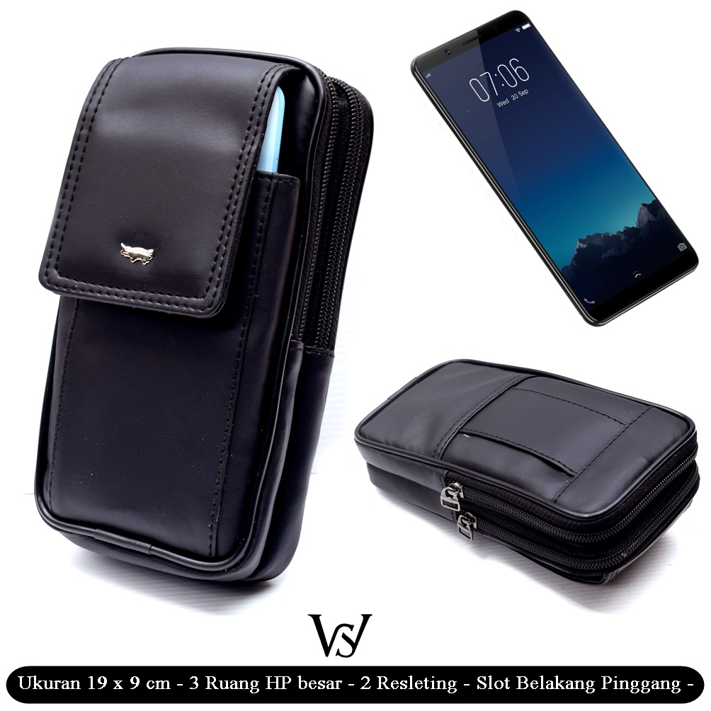 Jual Dompet Original Kulit Oxland ws HP Kombinasi 3 Ruang Black ...