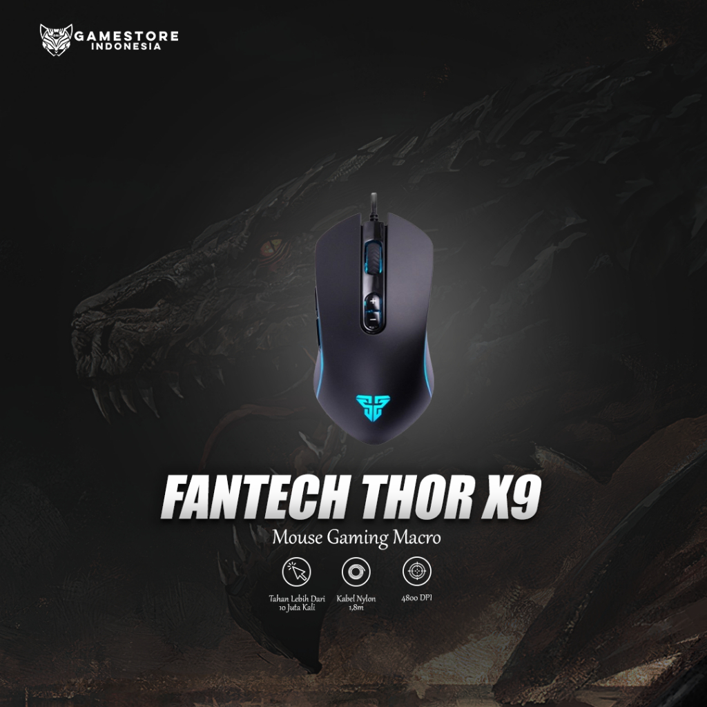 Jual Fantech THOR X9 Mouse Gaming Macro | Shopee Indonesia