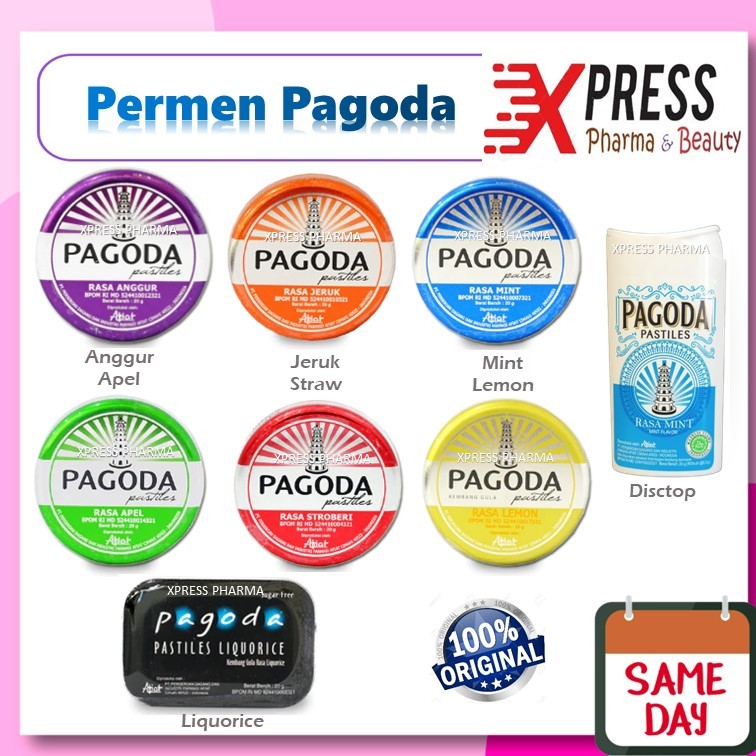 Jual XPRESS ! Besar 20 g Permen Pagoda Pastiles | Shopee Indonesia