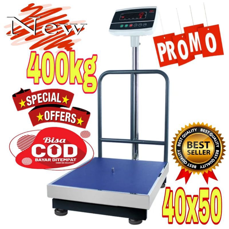 Jual timbangan digital 400kg timbangan barang platform scale 400kg ...