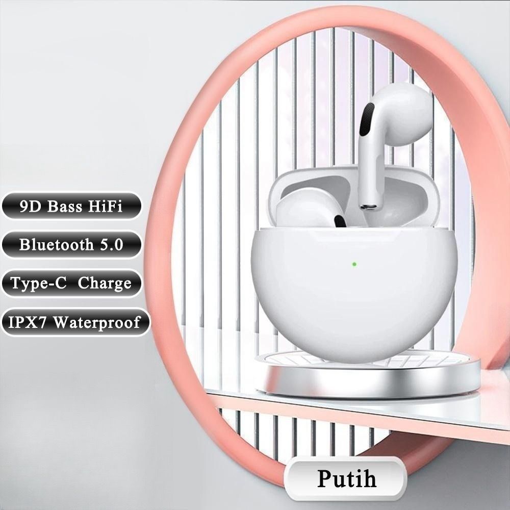 Jual Pro 6 Sport Headset Bluetooth HiFi Stereo Waterproof Wireless ...