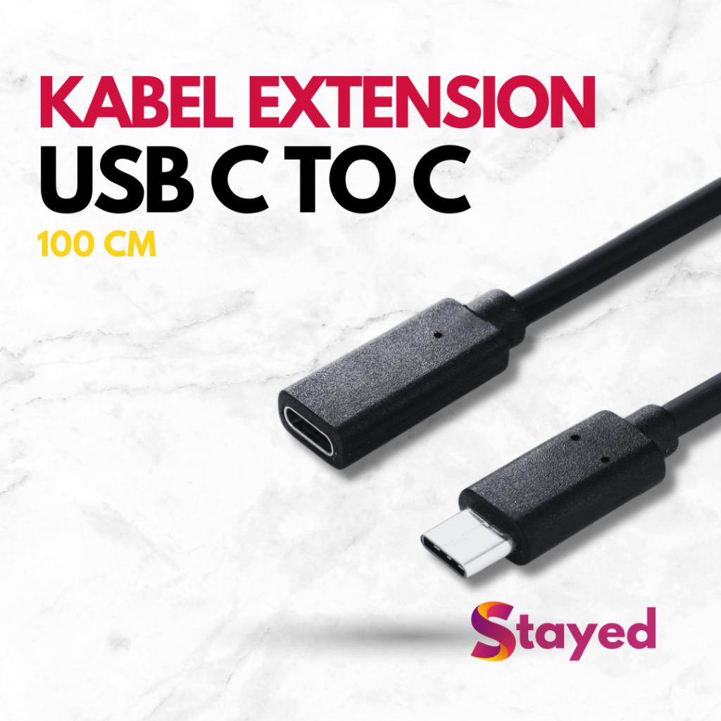 Jual SOONHUA Kabel Ekstension USB Type C Male ke USB Type C Female 1M ... Jual SOONHUA Kabel Ekstension USB Type C Male ke USB Type C Female 1M ...
