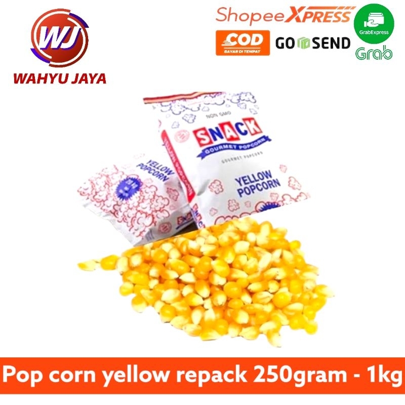 Jual Pop corn yellow repack 250gram - 1kg/Jagung popcorn 250gr-1kg ...