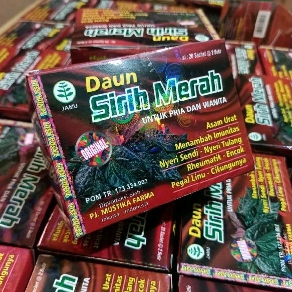 Jual Obat Kesehatan Tablet Daun Sirih Merah Kotak | Shopee Indonesia