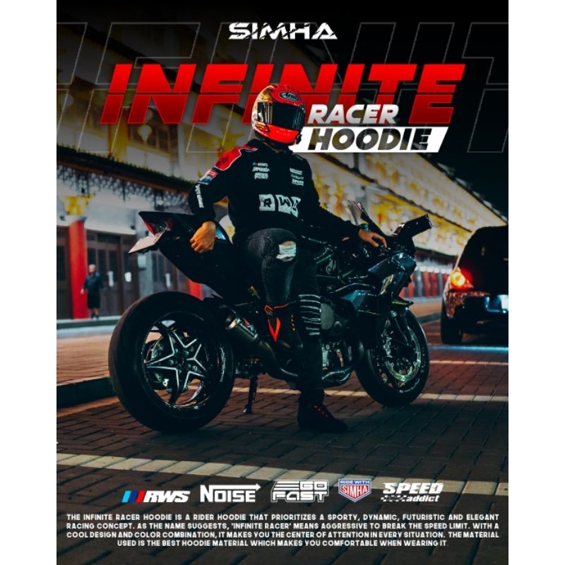 Jual HOODIE SIMHA INFINITE RACER | Shopee Indonesia