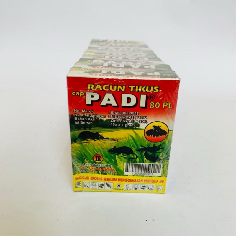 Jual Cap Padi Racun Tikus ( 1 Box 10 Pcs ) | Shopee Indonesia