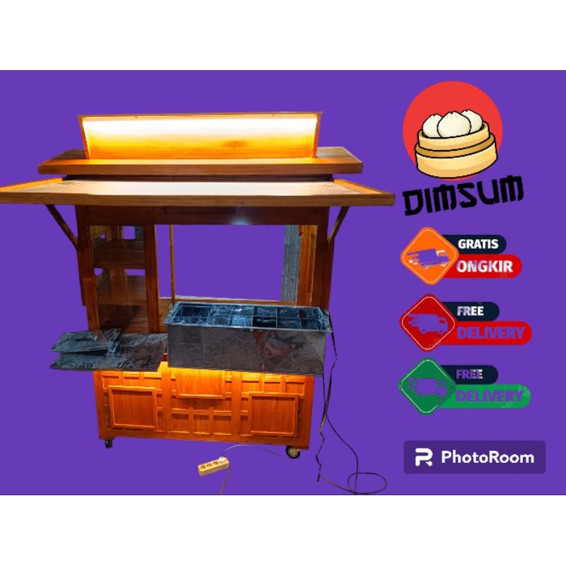 Jual gerobak Dimsum dan satu dandang free ongkir | Shopee Indonesia