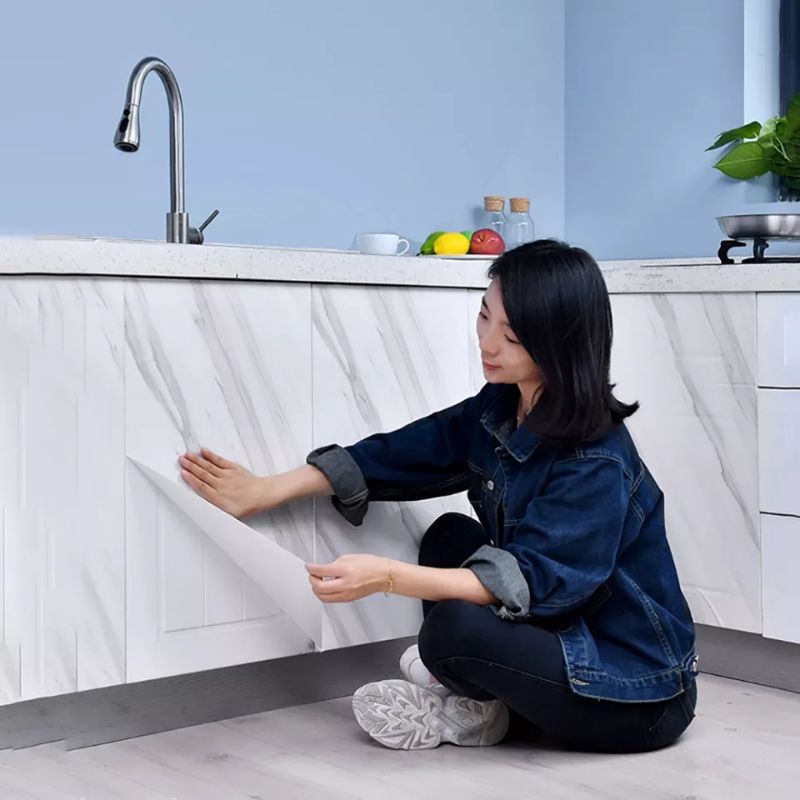 Jual PROMO !!! Wall Sticker Marmer Wallpaper Dinding Kamar Mandi Stiker ...