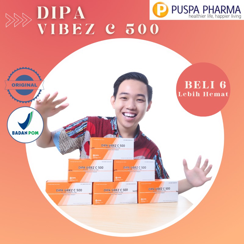 Jual PROMO HEMAT !!! Vibez C 500 Dus - Multivitamin & Zinc (DAPAT 6 BOX) | Shopee Indonesia
