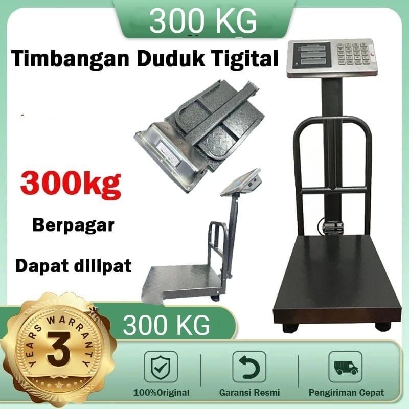 Jual Timbangan , Lantai , Timbangan Duduk Digital 150 KG / 300 KG Besi Platform | Shopee Indonesia