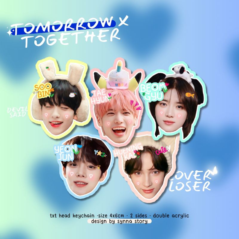 Jual keychain txt head version. by synnastory | Shopee Indonesia