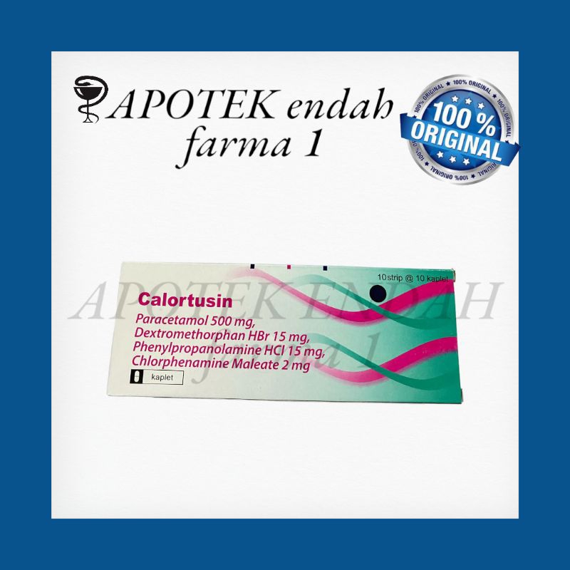 Jual CALORTUSIN TABLET PERBOX obat demam batuk pilek | Shopee Indonesia