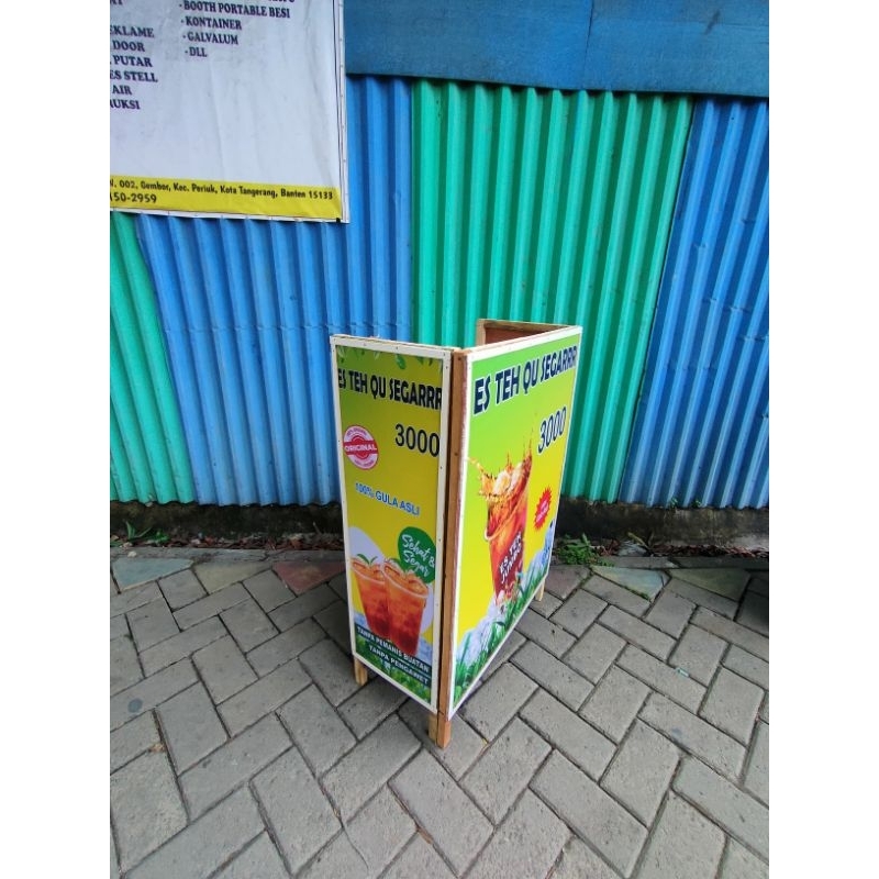 Jual Meja Dagang/ Gerobak Lipat Minimalis/ Booth Minimalis Simpel dan ...