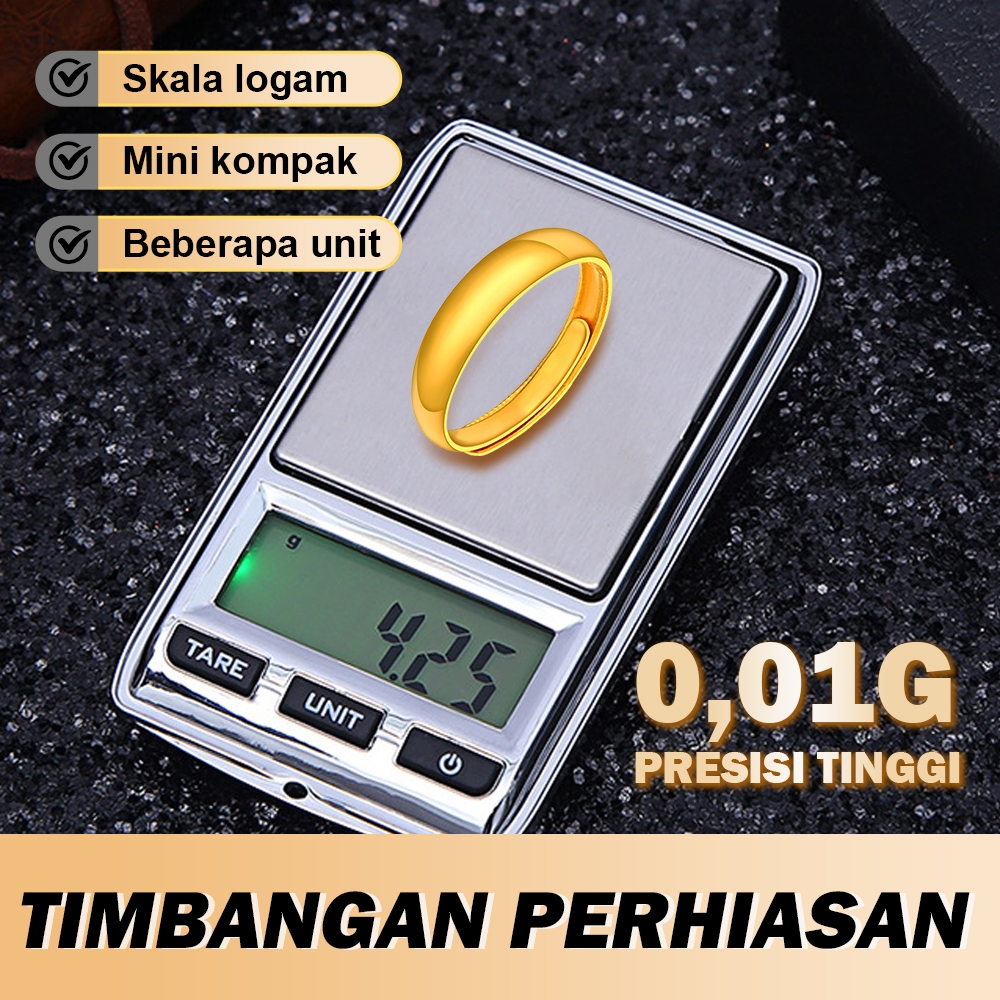 Jual Timbangan Emas Digital Pocket Scale 0,01g Gram Penimbangan logam ...