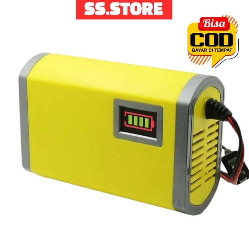 Jual Cas Aki Motor Mobil Otomatis Charger Carger Casan 12V 2A | Shopee ...