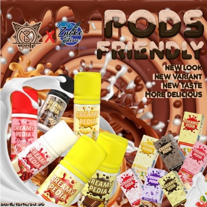 Jual NEW CREAMY PEDIA SERIES PODS FRIENDLY 30ML 15MG BY MAJAPAHIT ...