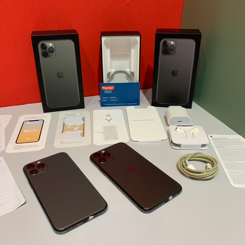 Jual iPhone 11 Pro 256GB iBox Second Fullset Original Murah | Shopee ...