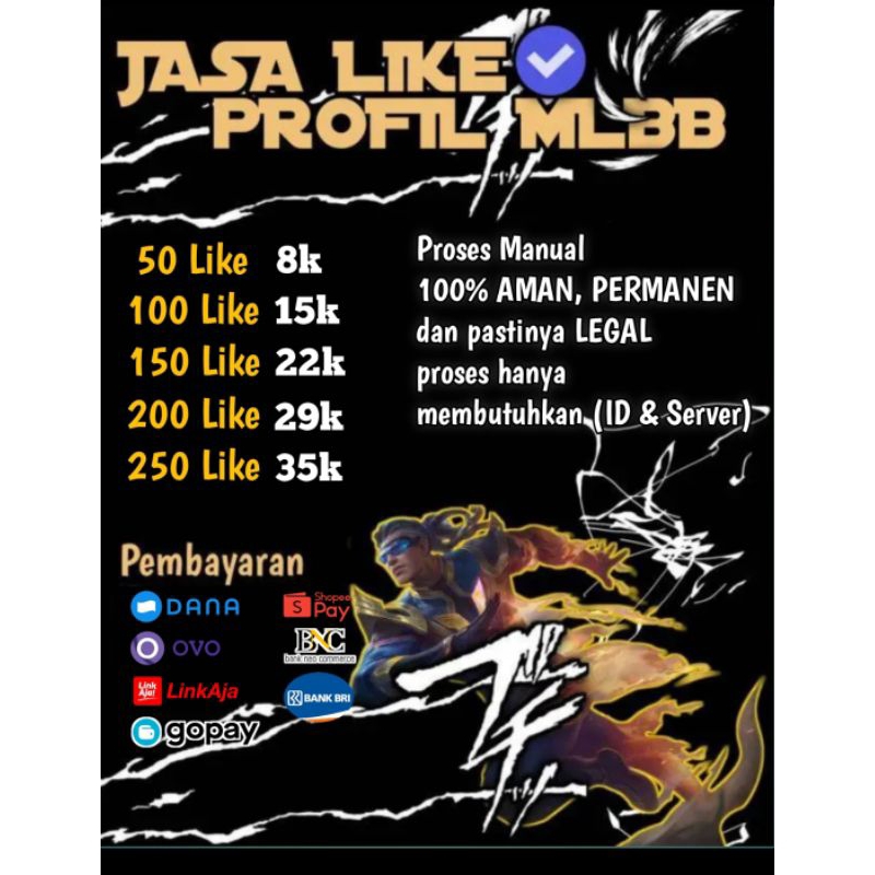 Jual JASA LIKE PROFIL & ALBUM MLBB PROSES CEPAT | Shopee Indonesia