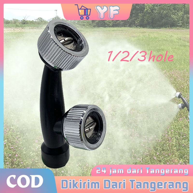 Jual Double Nozel Kepala Semprotan Kabut Adjustable / Nozzle Sprayer ...