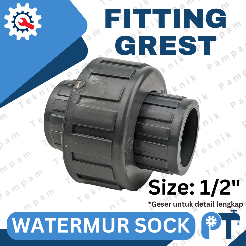 Jual Watermur 1/2 AW Grest - Water mur polos 1/2" Moor sock 1/2 inch ...