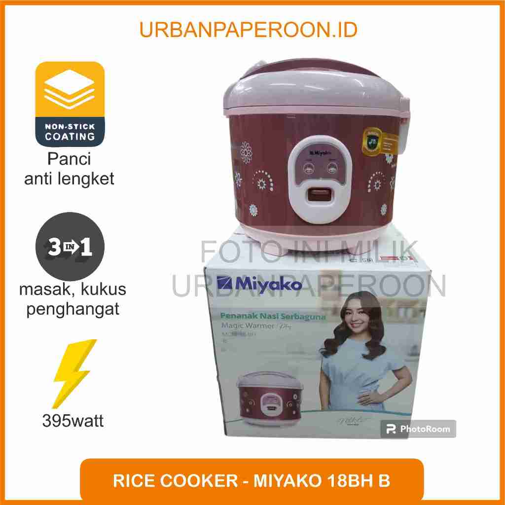 Jual Miyako MCM-18 BH B Rice Cooker 1.8 L / MAGIC COM MIYAKO type 18 Bh ...