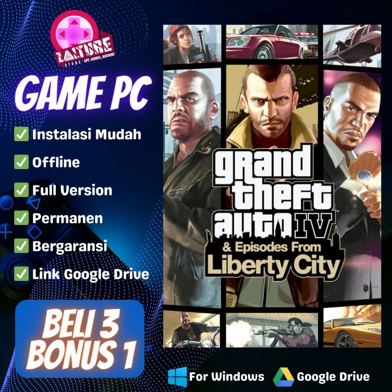 Jual Grand Theft Auto IV Complete Edition - Game PC Adventure ...