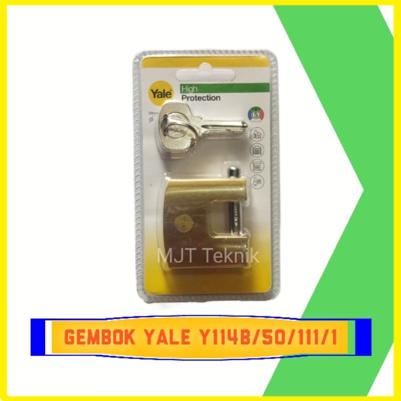 Jual Gembok Panser Yale Gold 50mm Y114B/50/111/1 Asli Original | Shopee ...