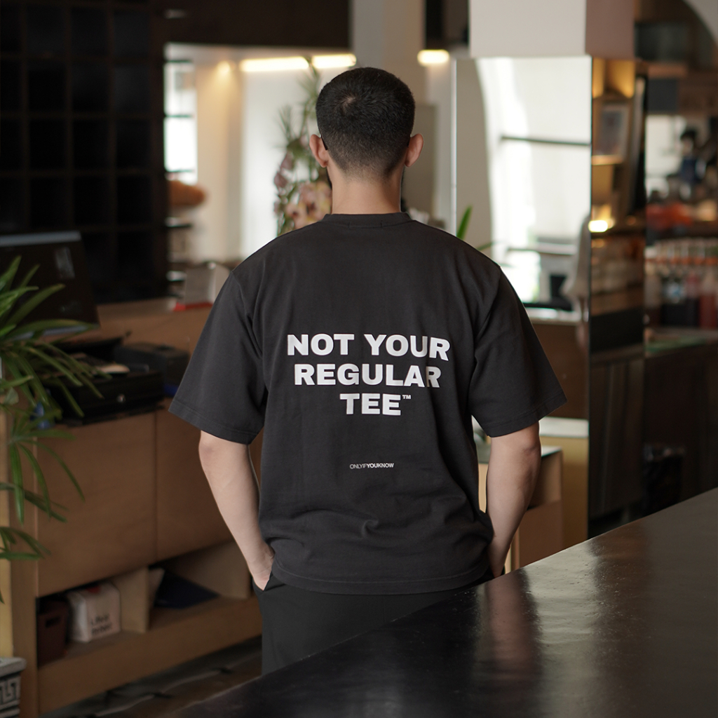 Jual Onlyifyouknow - Black Boxy Tee 250gsm "Not Your Regular Tee" ( V2 ...