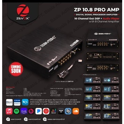 Jual Processor Zevox ZP 10.8 Pro Amp ZP10.8 Vox Reseach original dsp 10 ...