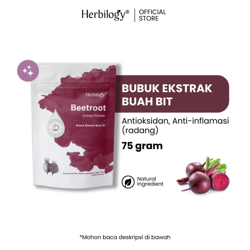 Jual Herbilogy Beetroot extract powder 75g | Shopee Indonesia