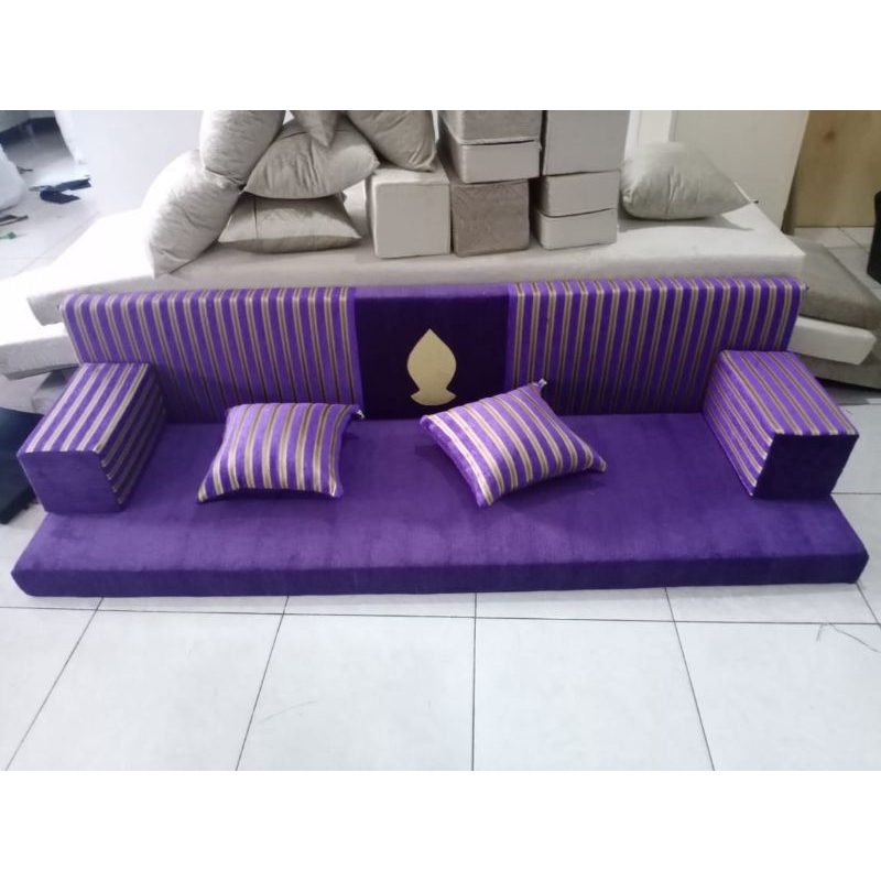 Jual SOFA ARAB MOTIF TROMPAH BUSA REBONDID PANJANG 2 METER TEBAL 10 CM ...