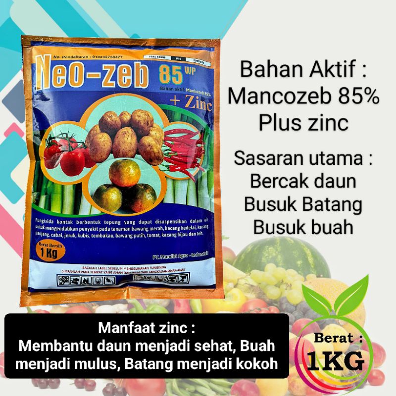 Jual Fungisida neo-zeb(mancozeb kuning plus zinc) | sejenis antila dan ...