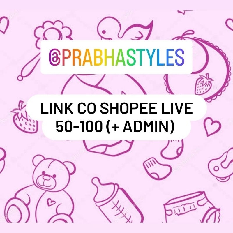 Jual LINK CO SHOPEE LIVE 50-100 (+ Admin) | Shopee Indonesia