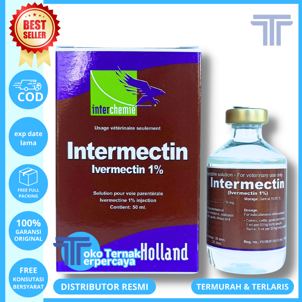Jual INTERMECTIN 50 ml Holland ORIGINAL | Shopee Indonesia