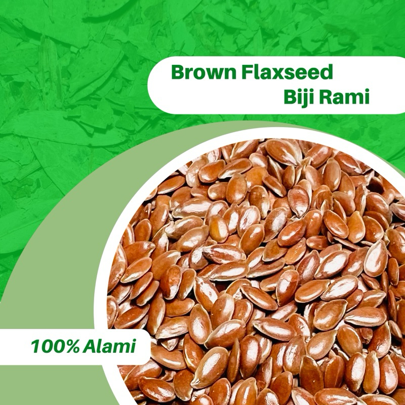 Jual 500GR BROWN FLAXSEED BIJI RAMI 100% ASLI | Shopee Indonesia
