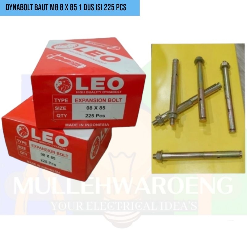 Jual DYNABOLT BAUT 8 X 85 M8 KUNING HARGA ISI 225 PCS | Shopee Indonesia