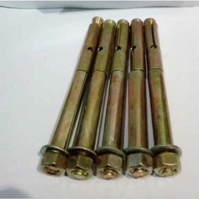 Jual DINABOLT M10 / DYNABOLT 10 MM MURAH /BAUT HEXA BRACKET KUNING PER ...