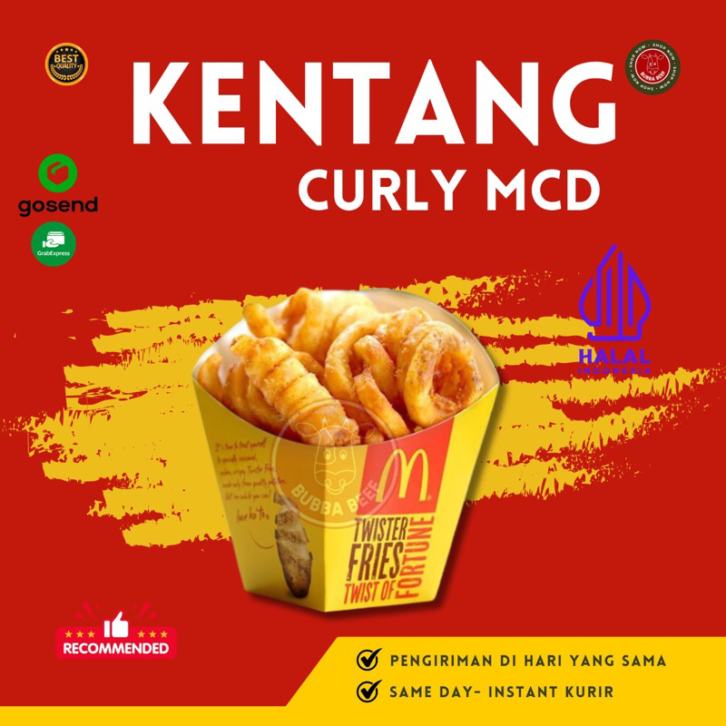 Jual Kentang Curly ala McD 500gr | Kentang Spiral ala Twister Fries McD ...