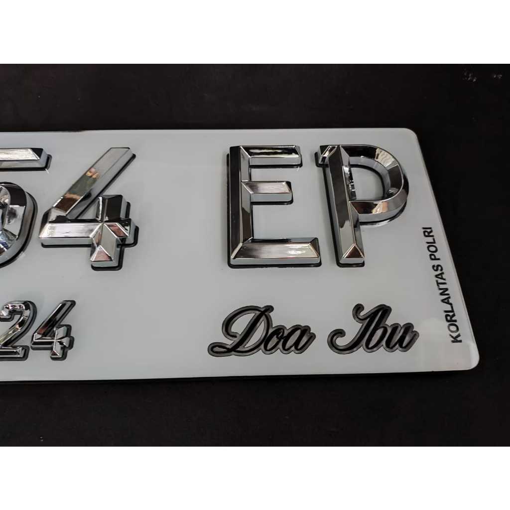 Jual Plat Nomor Mobil Timbul Mewah segi lima | Shopee Indonesia